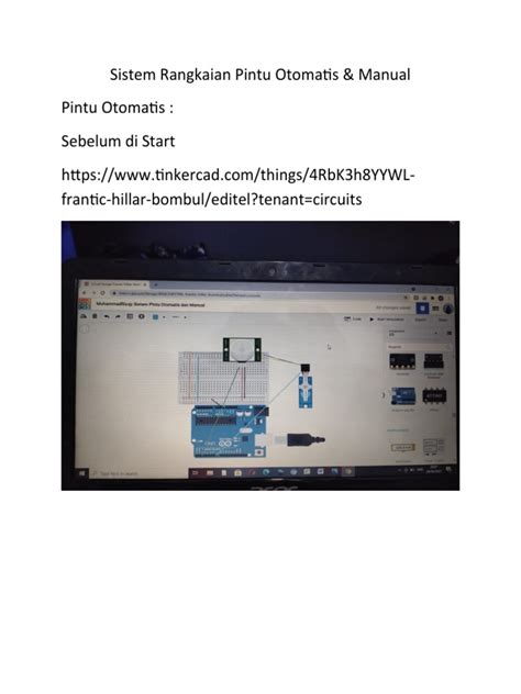 Sistem Pintu Otomatis And Manual Pdf Griya And Taman Teknologi And Rekayasa