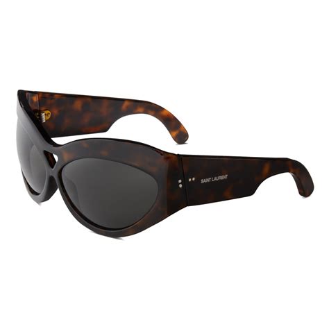 Yves Saint Laurent Sl 73 Sunglasses Dark Havana Grey Sunglasses