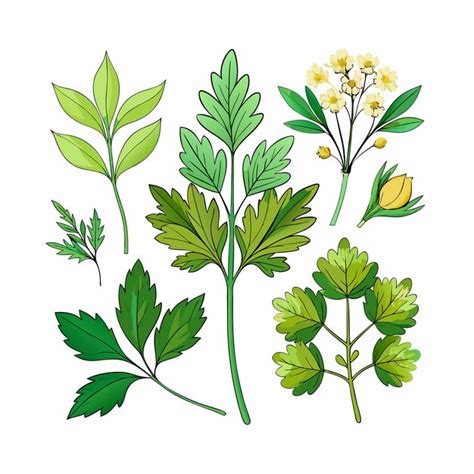 Premium Vector Realistic Beautiful Herbs Vector Illustration