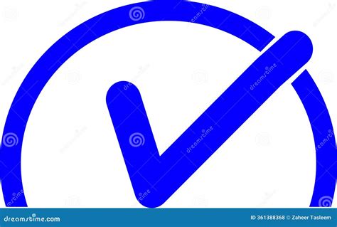 Tick Logo Check Mark Beautiful Design Icon Symbol Illustration Blue