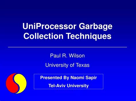 Ppt Uniprocessor Garbage Collection Techniques Powerpoint Presentation Id9101832