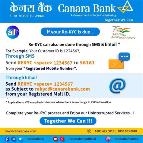 How To Update Re Kyc In Canara Bank Online
