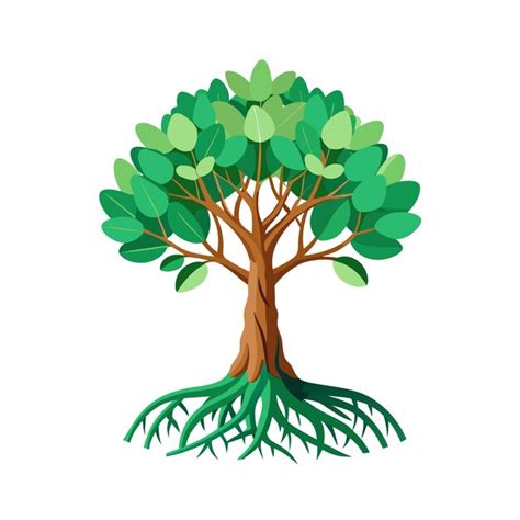 Premium Vector Trees Flat Style Vector Illustration Concepts