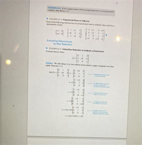 solved in exercises 29 30 show that det a 0 without