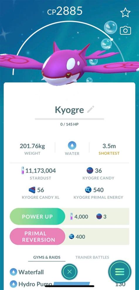 Shiny Kyogre Video Gaming Video Games Others On Carousell