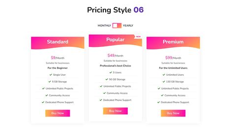 Pricing Table Switcher Addon For Elementor By Bestwpdeveloper
