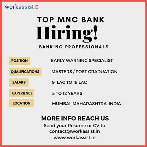 Sweta Mishra On Linkedin Urgentopening Hiringnow Bank Mncjobs