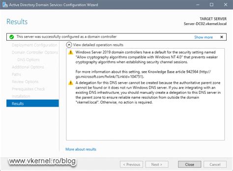 domain controller promotion fails with access is denied