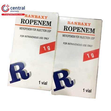 [chÍnh HÃng] Thuốc Ropenem 1g Liều Dùng Công Dụng