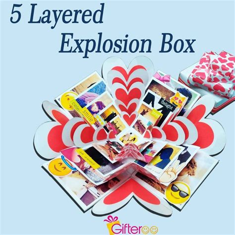 Polished Birthday Love Explosion Box For Home Black At Piece In New Delhi