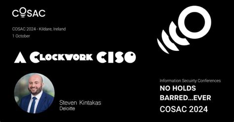 Steven Kintakas On Linkedin Cosac2024 Infosec Cybersecurity