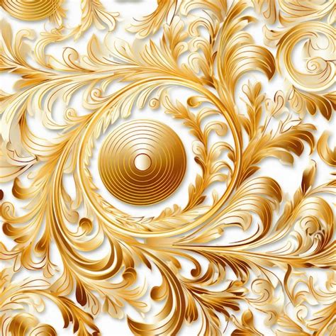 Premium Ai Image Golden Pattern