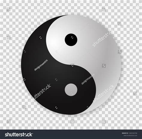 Yin Yang Icon Ying Yang D Stock Vector Royalty Free Shutterstock