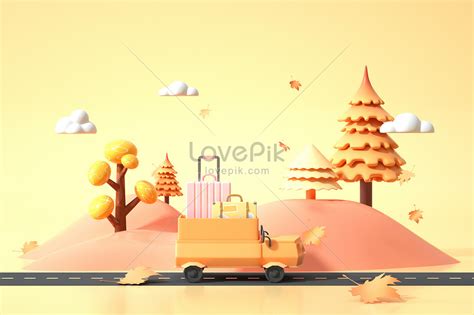 가을 나무 장면 배경 사진 및 창의적인 일러스트 무료 다운로드 Lovepik