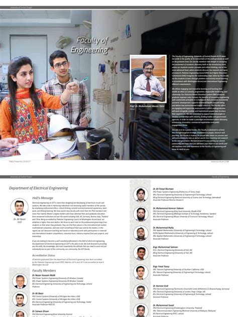 Ucp Bsc Electrical Engineering Road Map Pdf Engineering Experiment