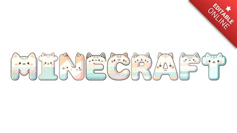 Minecraft Cat Alphabet Font Text Effect Generator