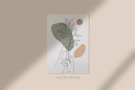 Abstrakte minimalistische Linie Kunst Hände kontinuierliche Etsy