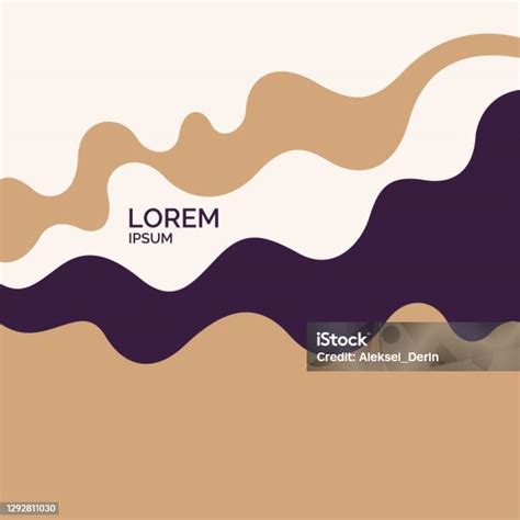 역동적인 파도가 있는 포스터 최소한의 스타일로 벡터 그림 추상적 배경입니다 곡선에 대한 스톡 벡터 아트 및 기타 이미지 곡선 광고 구도 Istock