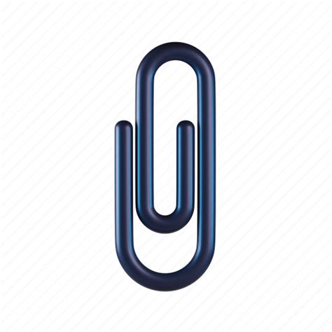 Paperclip Clip Attachment File Attach Document 3d Illustration Download On Iconfinder