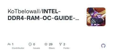 intel ddr4 ram oc guide by kot guide md at main · kotbelowall intel