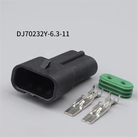 Delphi 2 Pin Male Female Waterproof Metri Pack 630 Series Electronic