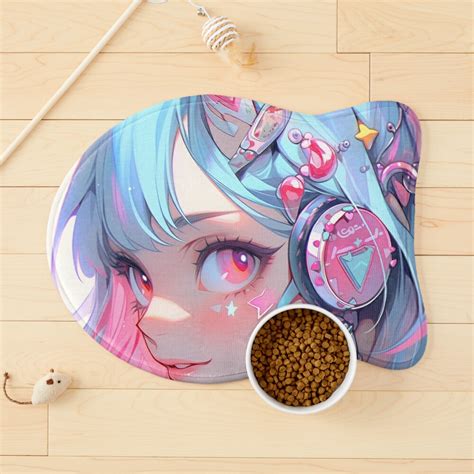 Pastel Pink And Blue Anime Gamer Girl Art Print For Sale By