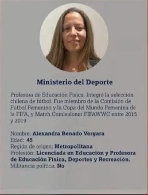 Ministra Deporte Alexandra Benado El Observador
