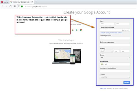 Selenium By Arun Using Selenium Test Automation Create A Google