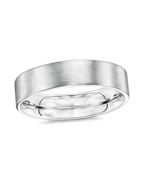 Classic Matte Platinum Wedding Band Turgeon Raine