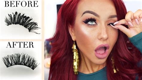 How To Clean False Eyelashes And Stacking Them Youtube