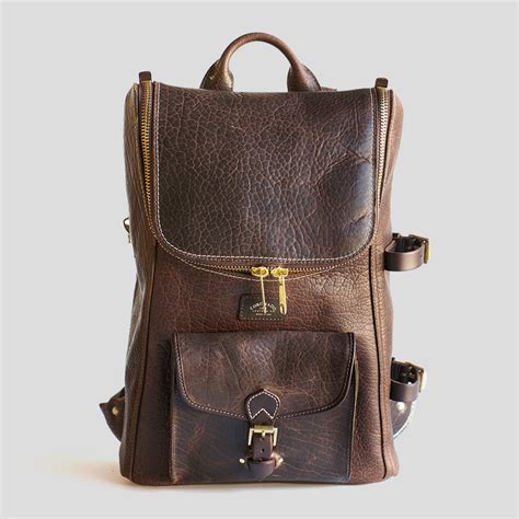 No 750 Top Zip Backpack Bison Brown