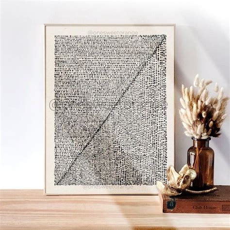 Dotted Minimalist Art Line Art Poster Line Drawing Print Line Etsy