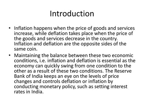 Inflation And Deflationpptx