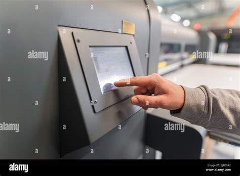 Technician Operator Worker Checking Input And Output Status On