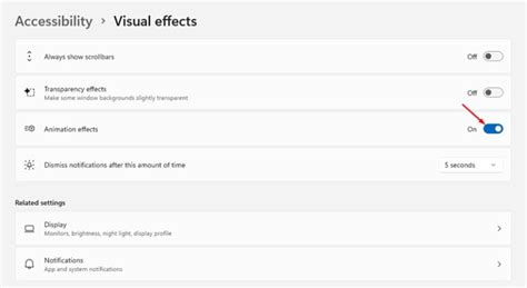 How To Disable Animation Effects On Windows
