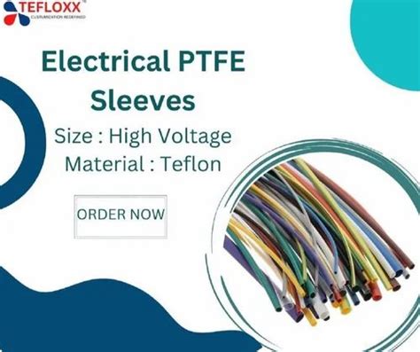 11 Solid Colours Electrical Ptfe Sleeves For High Temp Connection At