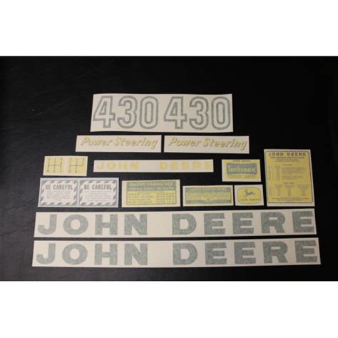 John Deere 430 Vinyl Cut Decal Set Jd152