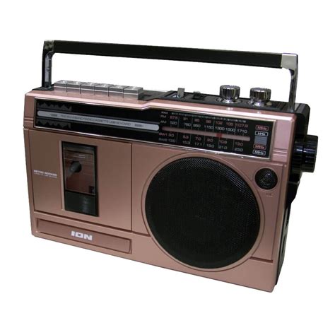 Toca Fitas Boombox Amfm Com Bluetooth Ion Retro Rocker Cobre