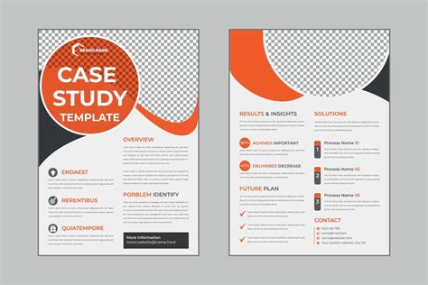 Case Study Flyer Template Design For Corporate Business Project With