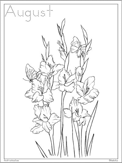 August Coloring Pages For Pre K 2025