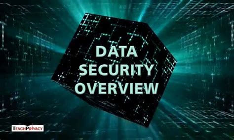 Data Security Awareness Data Security Overview Teachprivacy