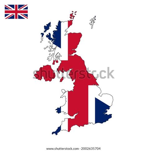 United Kingdom Map Vector Graphics Stock Vector Royalty Free