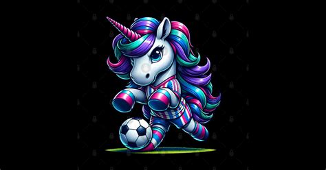 Unicorn Soccer Team Player Unicorn Sticker Teepublic