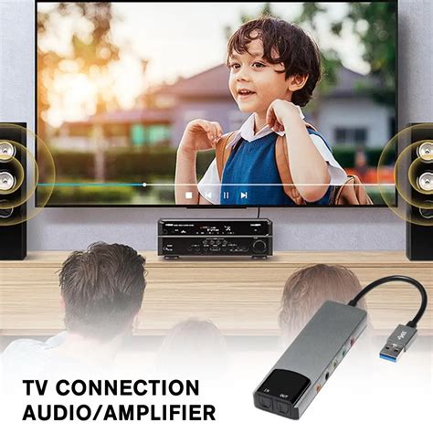Настольная компьютерная Звуковая карта для ноутбука, 5,1 каналов, USB ...