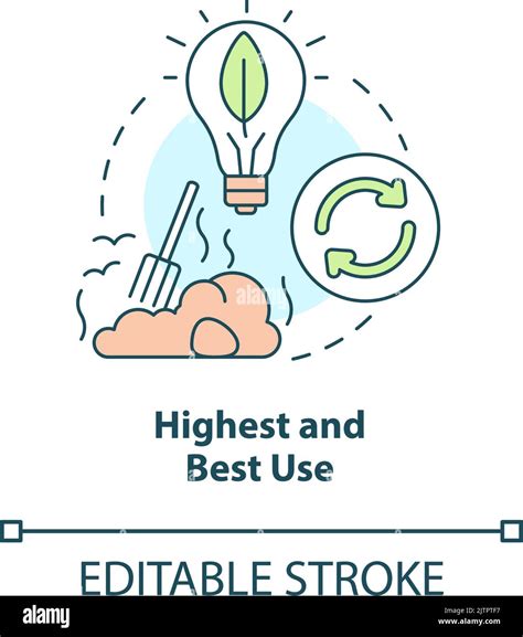 Highest And Best Use Concept Icon Stock Vector Image And Art Alamy