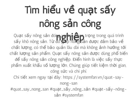 PPT Tìm hiểu về quạt sấy nông sản công nghiệp PowerPoint Presentation