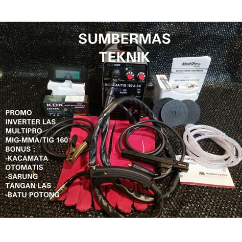 Jual Mesin Las Mig160 Multipro Inverter Welder MIG TIG MMA 160 IGBT