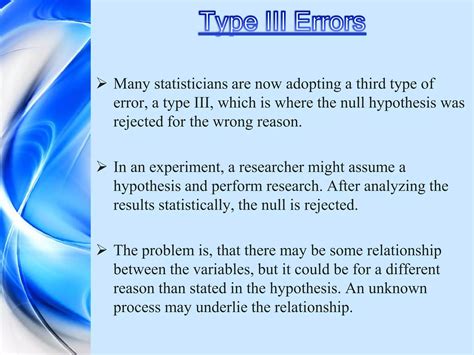 Type I And Type Ii Errors Ppt