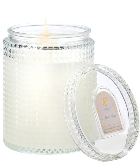 Aromatique The Smell Of Spring Textured Glass Candle 15 Oz Dillards
