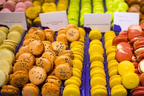 Circular Cake Macaron Or Macaroon Stock Image Image Of Colour